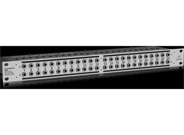 Behringer ULTRAPATCH PRO PX3000 48-Point 3-Mode Balanced Patchbay - Evenstad Musikk